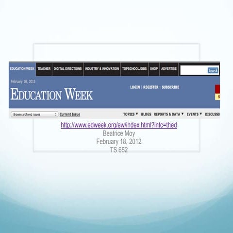 Internet site review presentation | PPT