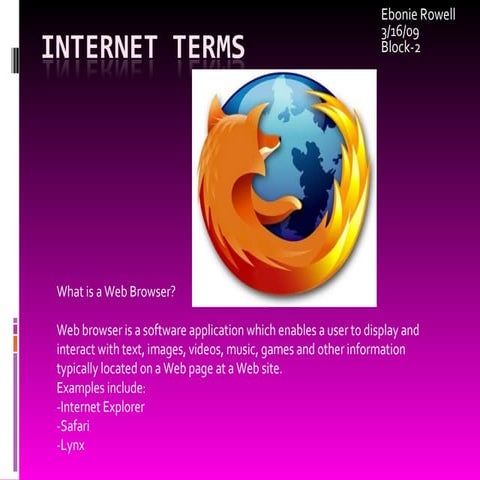 Internet Terms | PPT
