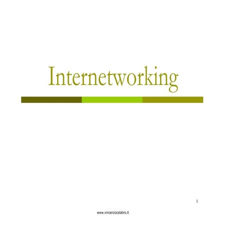 Internetworking | PPT