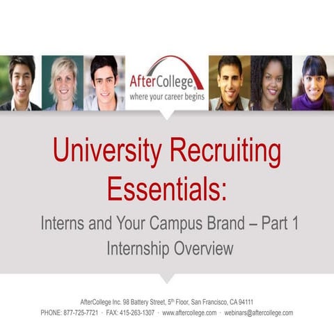 University Recruiting Essentials: Interns and Your Campus Brand - Part ...