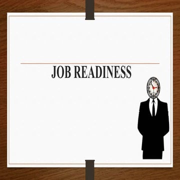 JOB readiness | PPTX