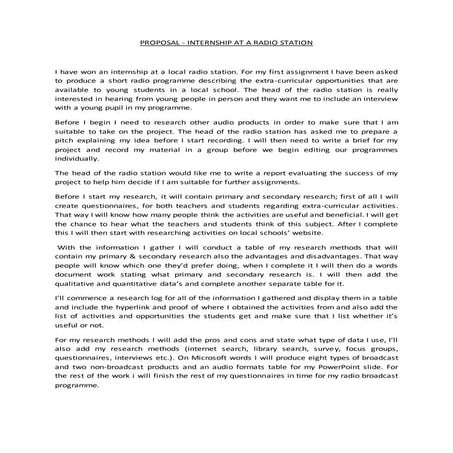 Radio Station Proposal | PPTX