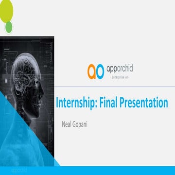 Internship final presentation | PPTX