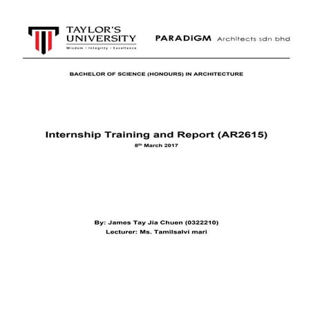 Internship final report 2017 | PDF