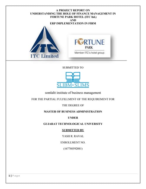 Summer internship report | PDF | Business | Business and Finance