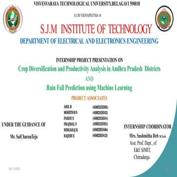 Internship P3 On Data Analysis And Machine Learning Pptx