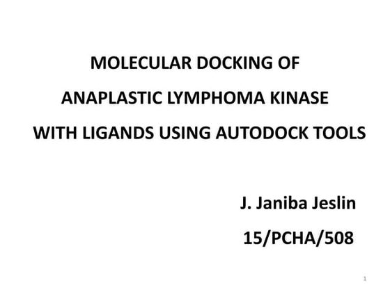 Autodock Made Easy with MGL Tools - Molecular Docking | PDF