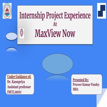 Internship At Maxview Now | PDF