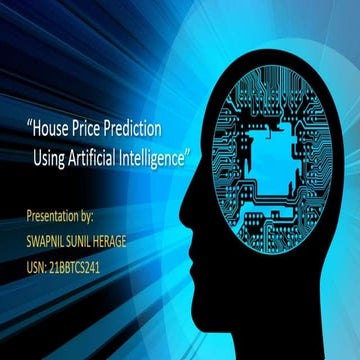 House Price Prediction Using Aiml Internship Pptx