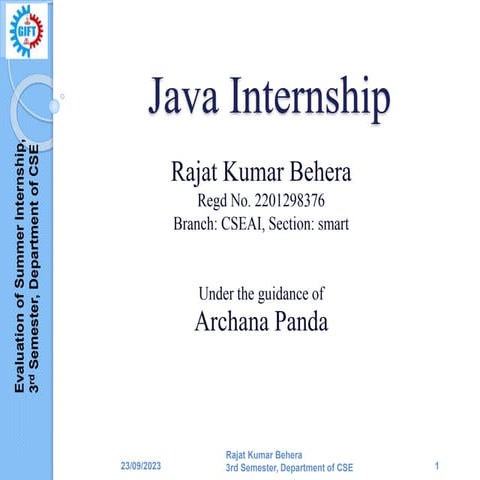 Internship_PPT_RAJAT.pptx | Web Development | Internet