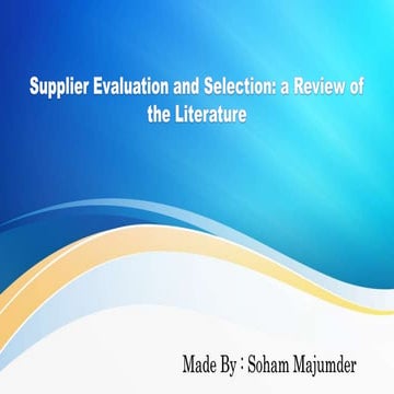 supplier Evaluation & Selection.pptx