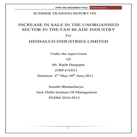 Internship report | DOCX