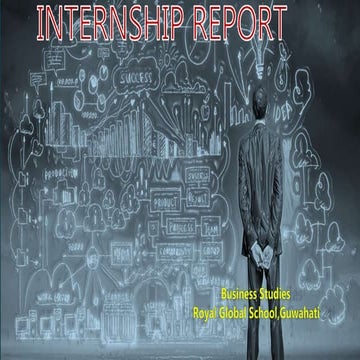 Internship report project | PPTX