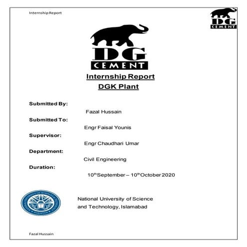 Internship report | DOCX | Civil Engineering Industry | Industries