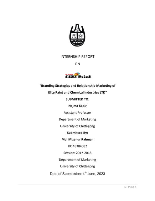 Internship report on Interior and Exterior Designing Firm | PDF