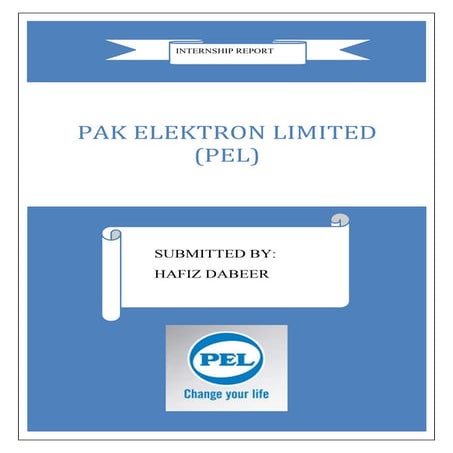 Pak Elektron Limited (PEL) Internship Report | PDF
