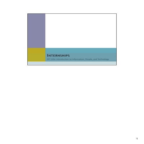 Internships Lesson Plan | PDF