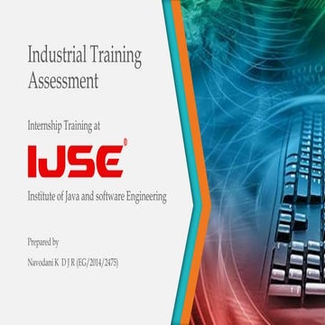 Internship softwaretraining@ijse | PPT