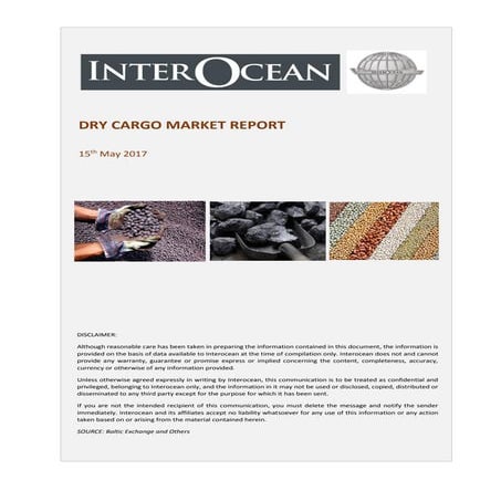 Interocean Dry Cargo Market Report, 15th May 2017 | PDF