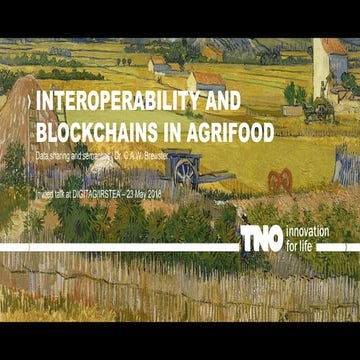 Interoperability And Blockchains In Agrifood Ppt
