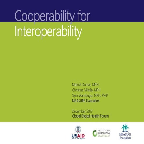 Cooperability for Interoperability | PPT