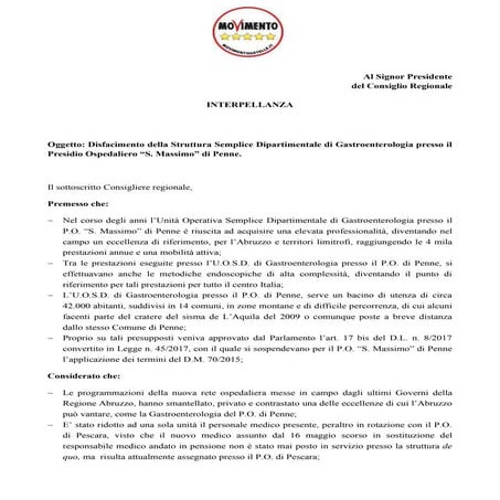 Interpellanza po penne | PDF