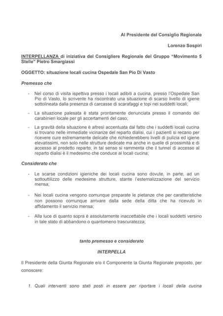 Interpellanza po penne | PDF