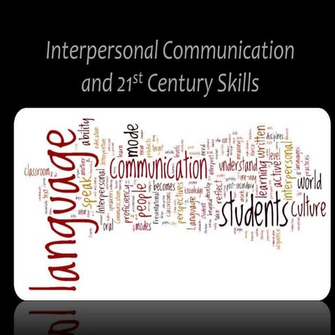 Interpersonal communication and 21st century skills | PPTX