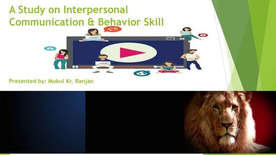 Communication and interpersonal skills | PPT