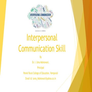 Life skill - Interpersonal communication skill | PPT