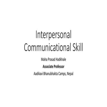 Interpersonal communication Skills.pptx