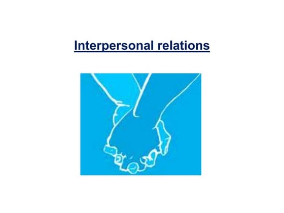Interpersonal relationship model | PDF | Science