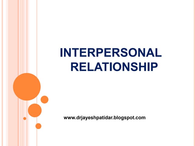 Interpersonal Relations In The Medical Field | PPTX | Career Advice | Careers