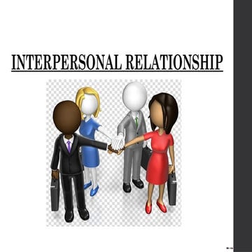 INTERPERSONAL RELATIONSHIP Class 8th project | PPTX