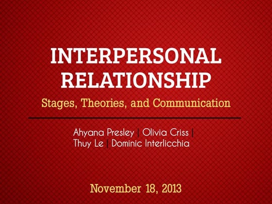 Universals of interpersonal_relations | PPT