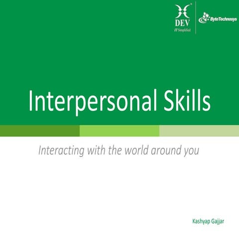 Interpersonal skills | PPT