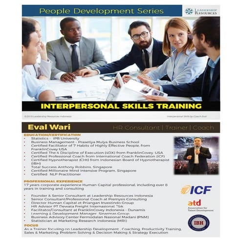 Interpersonal Skills Training by Coach Eval | PDF
