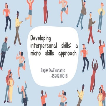Developing interpersonal skills: a micro skills approach - Roja' Putri ...