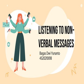 LISTENING TO NON-VERBAL MESSAGES | PPTX