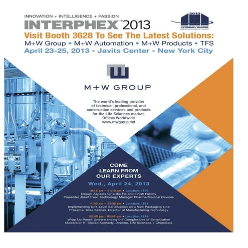 M+W Group Interphex 2013 | PDF