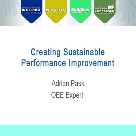 Creating Sustainable Performance Improvement: Interphex 2013 | PPT
