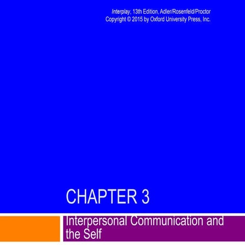 Interplay, 13th Edition chapter 03 | PPTX