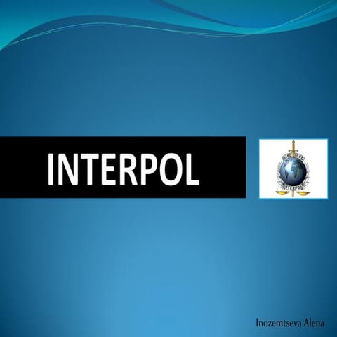 Interpol | PDF