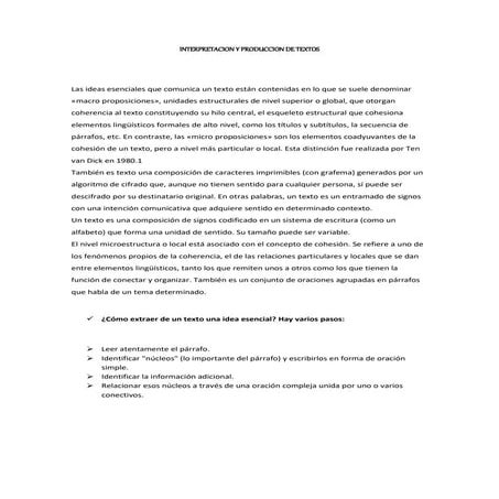 Qué es un texto coherencia y cohesión | PDF
