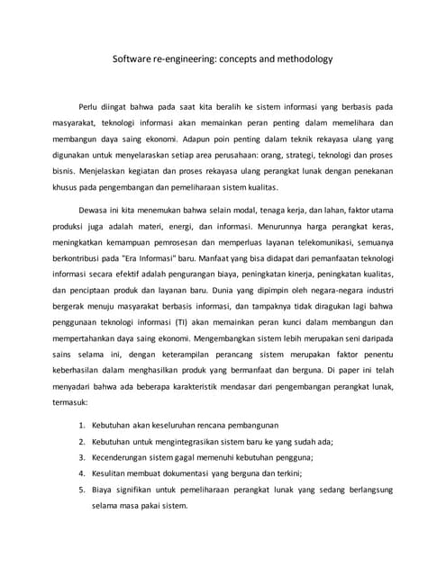 Software re engineering | PPT