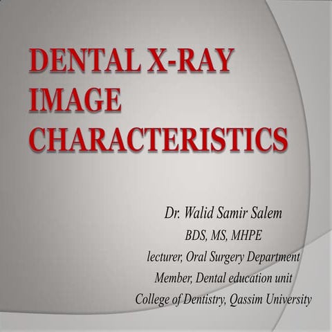 Chapter 8: Image Characteristics | PPT