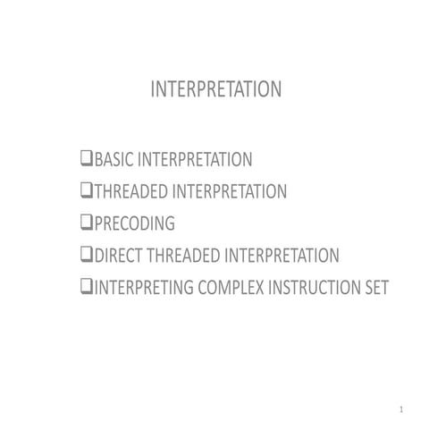 Interpretation | PPT