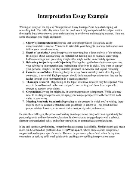 Observation Essay Examples. Felician University | PDF