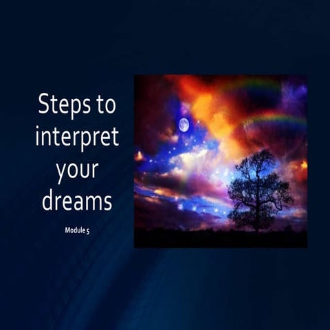 Interpretation of dreams 5 5 | PPTX