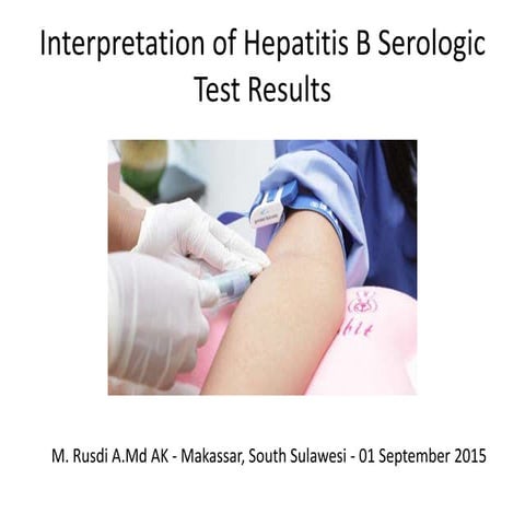 Interpretation of Hepatitis B Serologic Test Results | PPTX